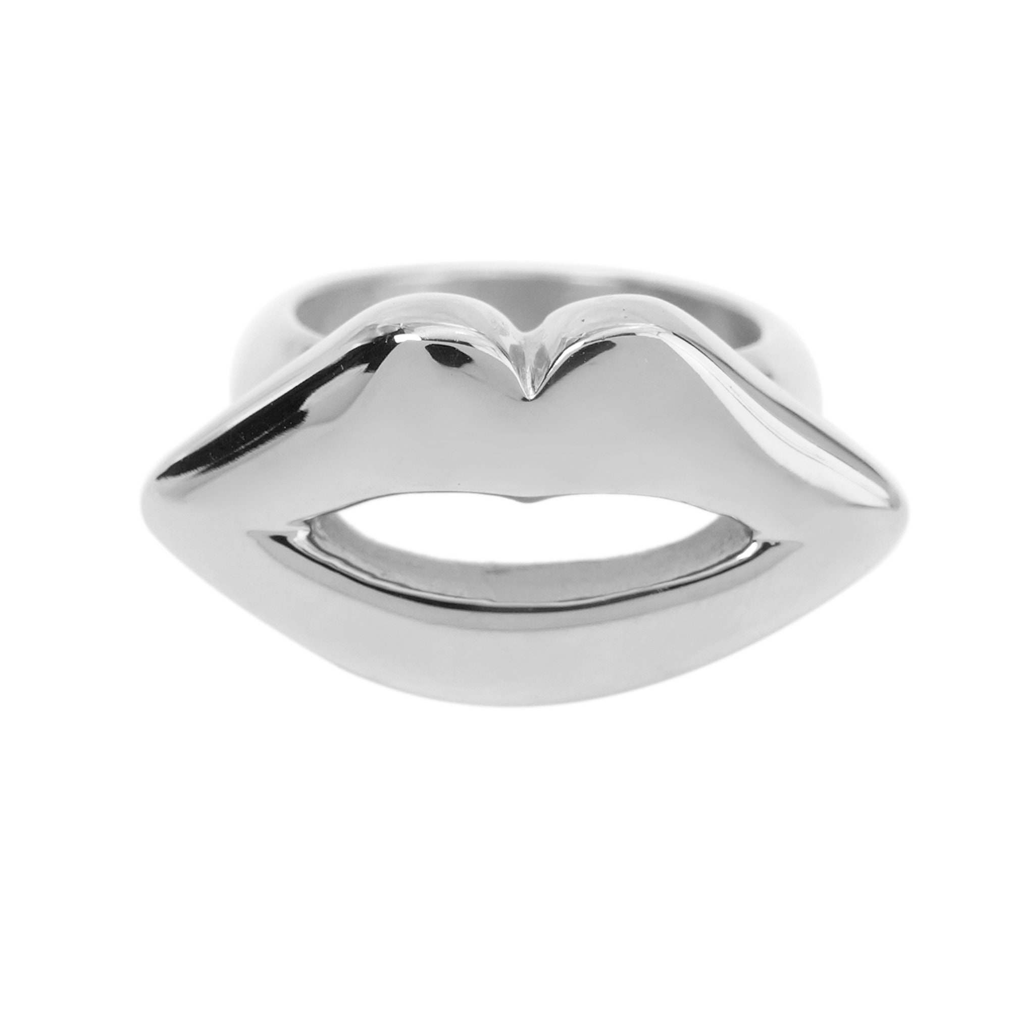 Lips Gold Plated Ring,mouth Ring,lip Shape Ring,silver Lip Design Ring ...