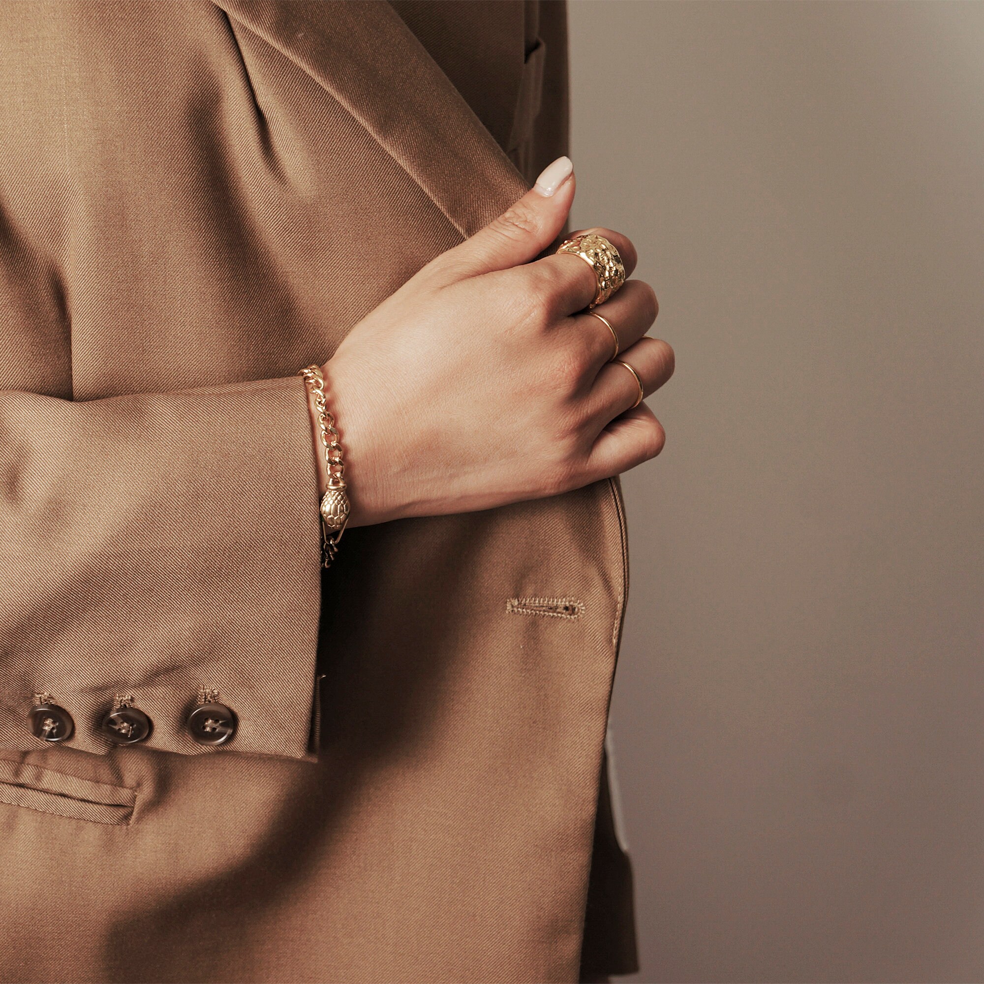 18K Gold Snake Bracelet,serpent Bracelet, Minimal Snake Head Bracelet ...