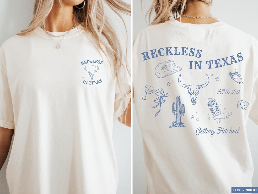 Personalized Austin Bachelorette Party Tshirts, Reckless in Texas ...