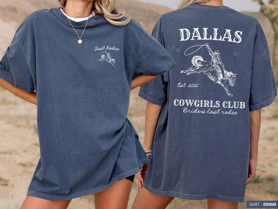 Custom Last Rodeo Bachelorette Party Comfort Colors Tee, Western-themed ...