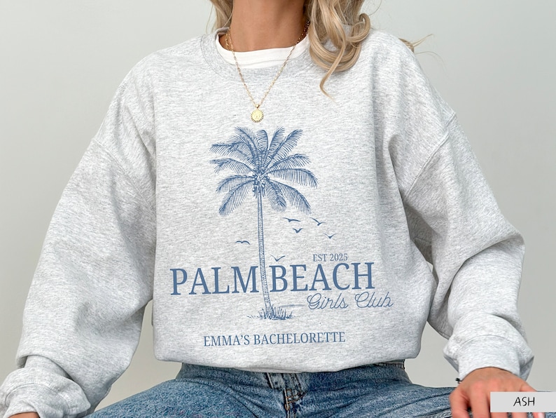 Beach Bachelorette Party Shirts Personalized Palm Beach Bachelorette ...