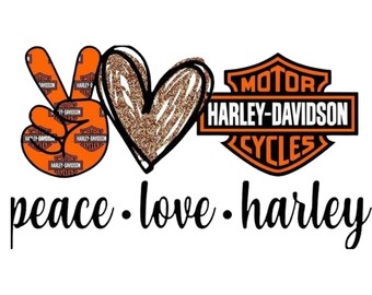 Peace Love Biker Svg - Etsy