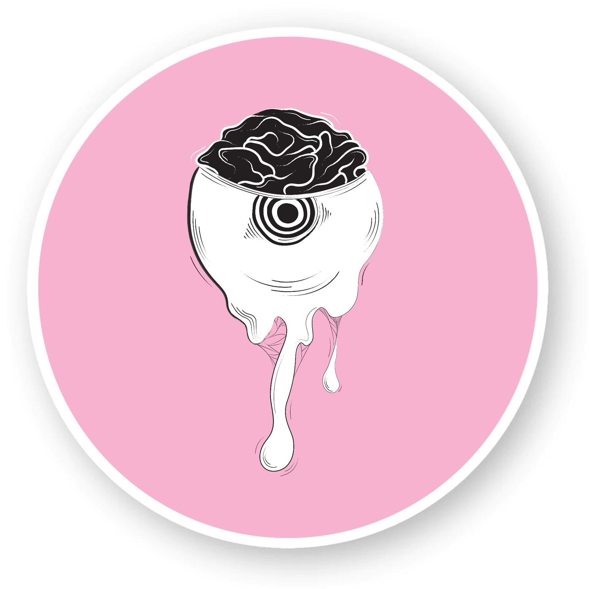 Dripping Eyeball Vinyl Sticker - Etsy