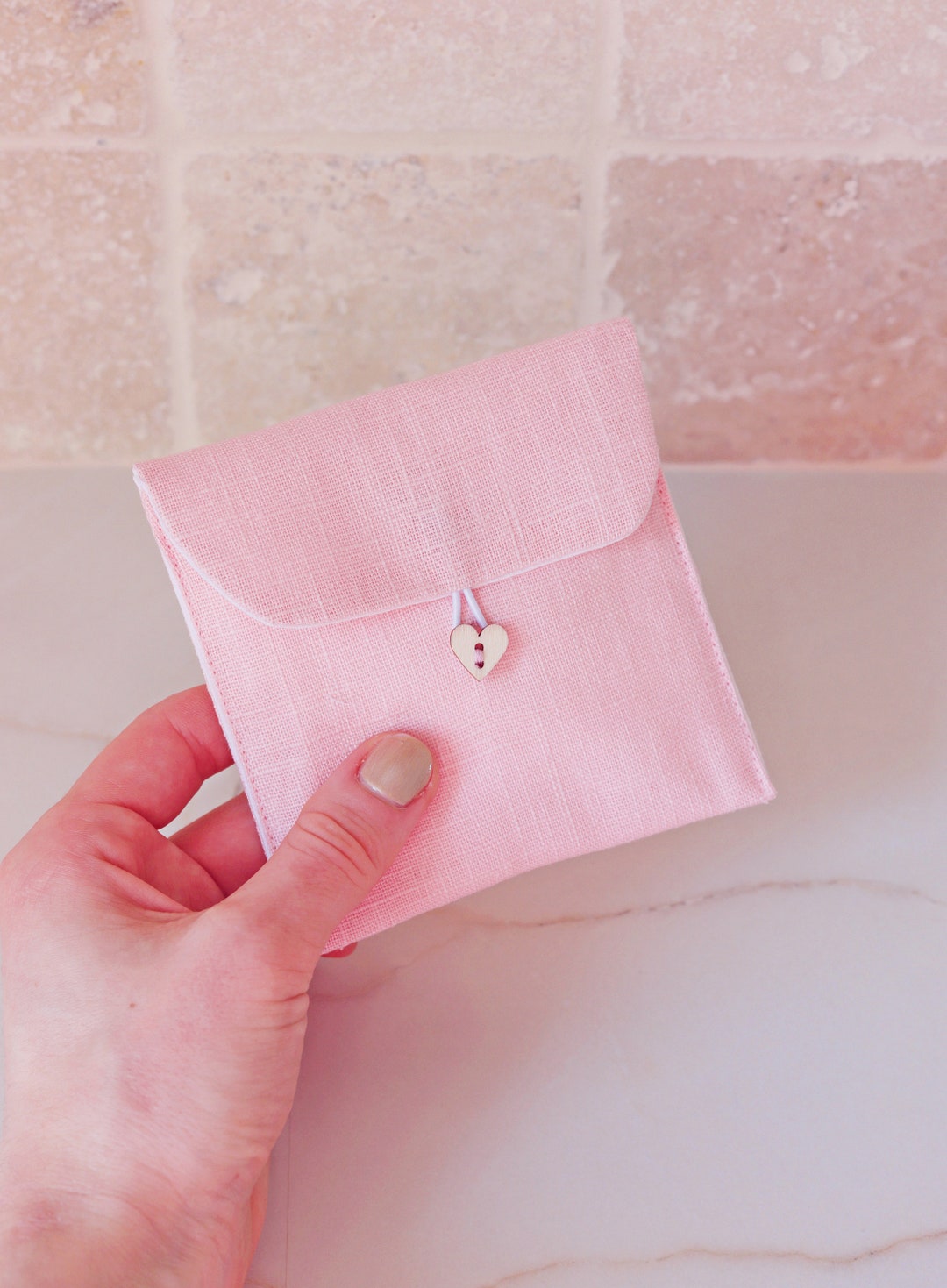 Linen Sanitary Pad Pouch Fabric Pouch Gift Ideas Stocking - Etsy