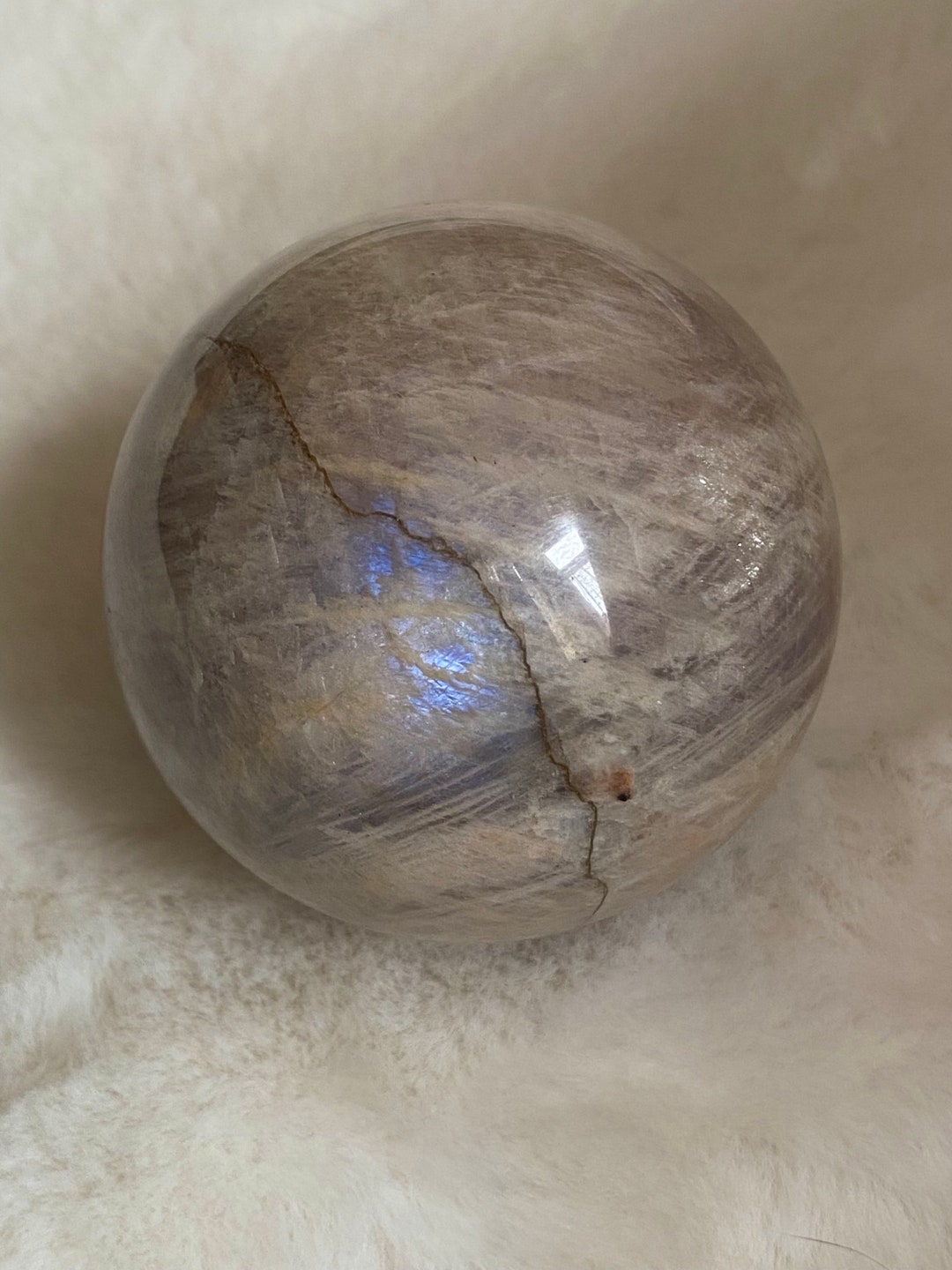 Moonstone Spheres Flashy Moonstone Crystal High Quality Blue Flash - Etsy