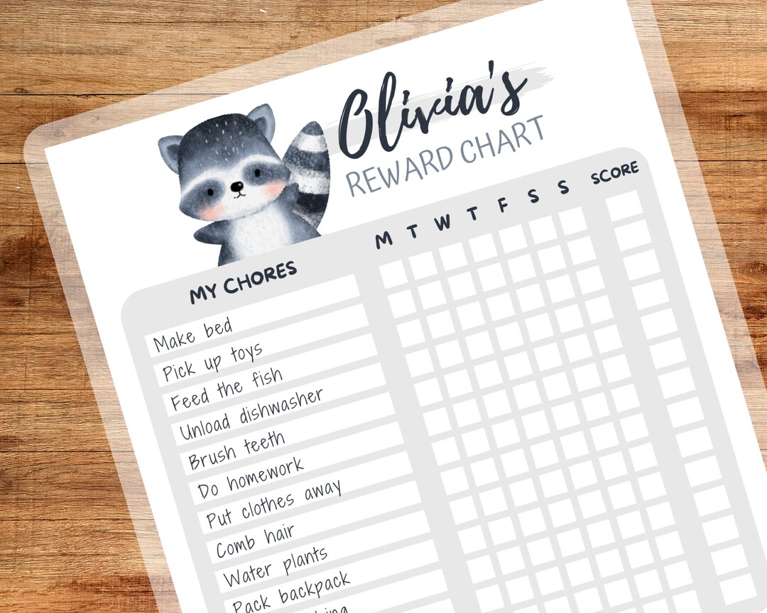 Buy Chore Chart for Kids, Allowance Chore Chart, Chore Checklist, Chore ...