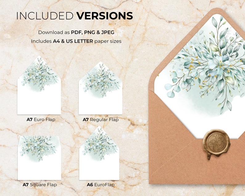 Envelope Liner Template Printable Envelope Liner Instant - Etsy