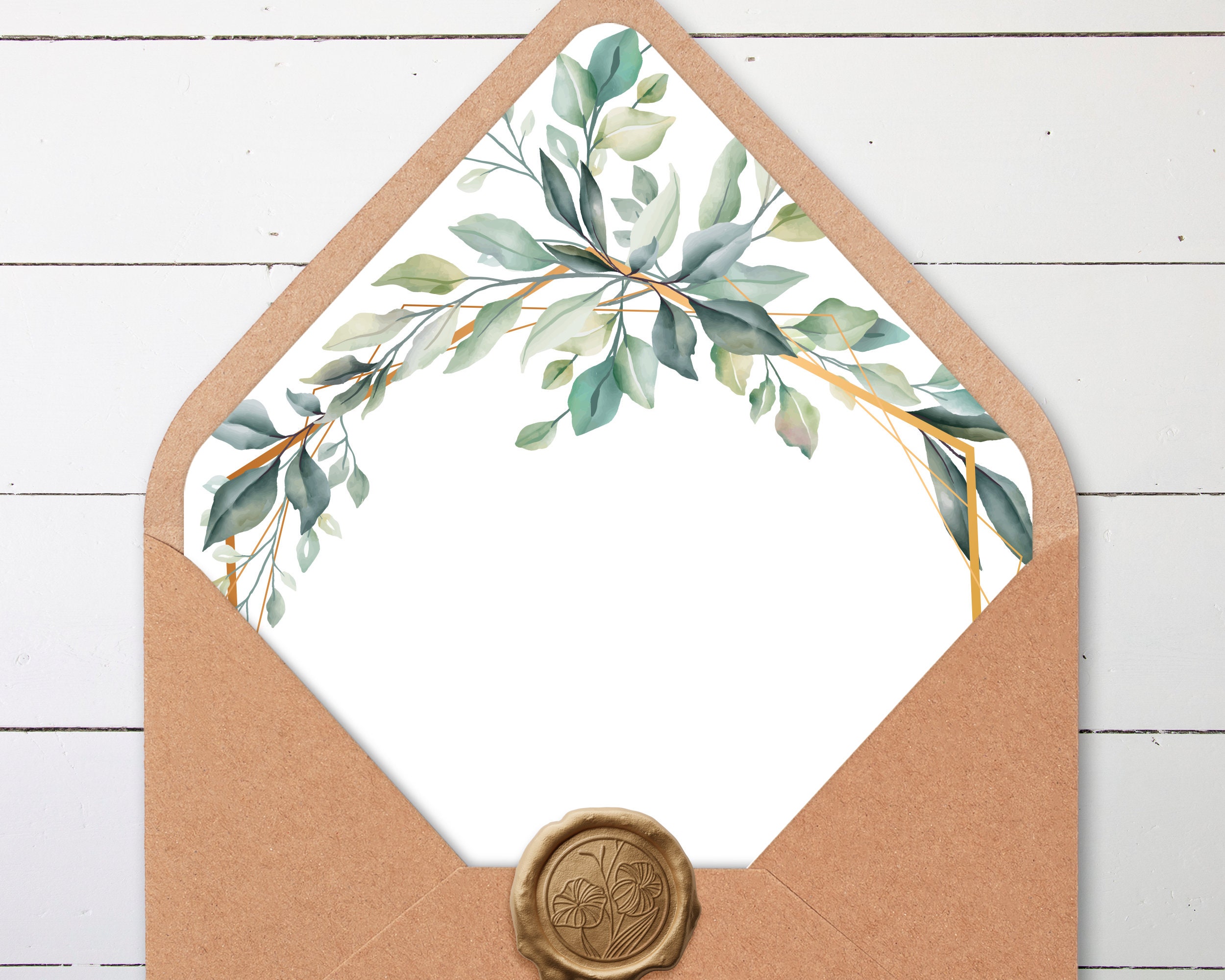 Envelope Liner Template, Printable Envelope Liner, Instant Download ...