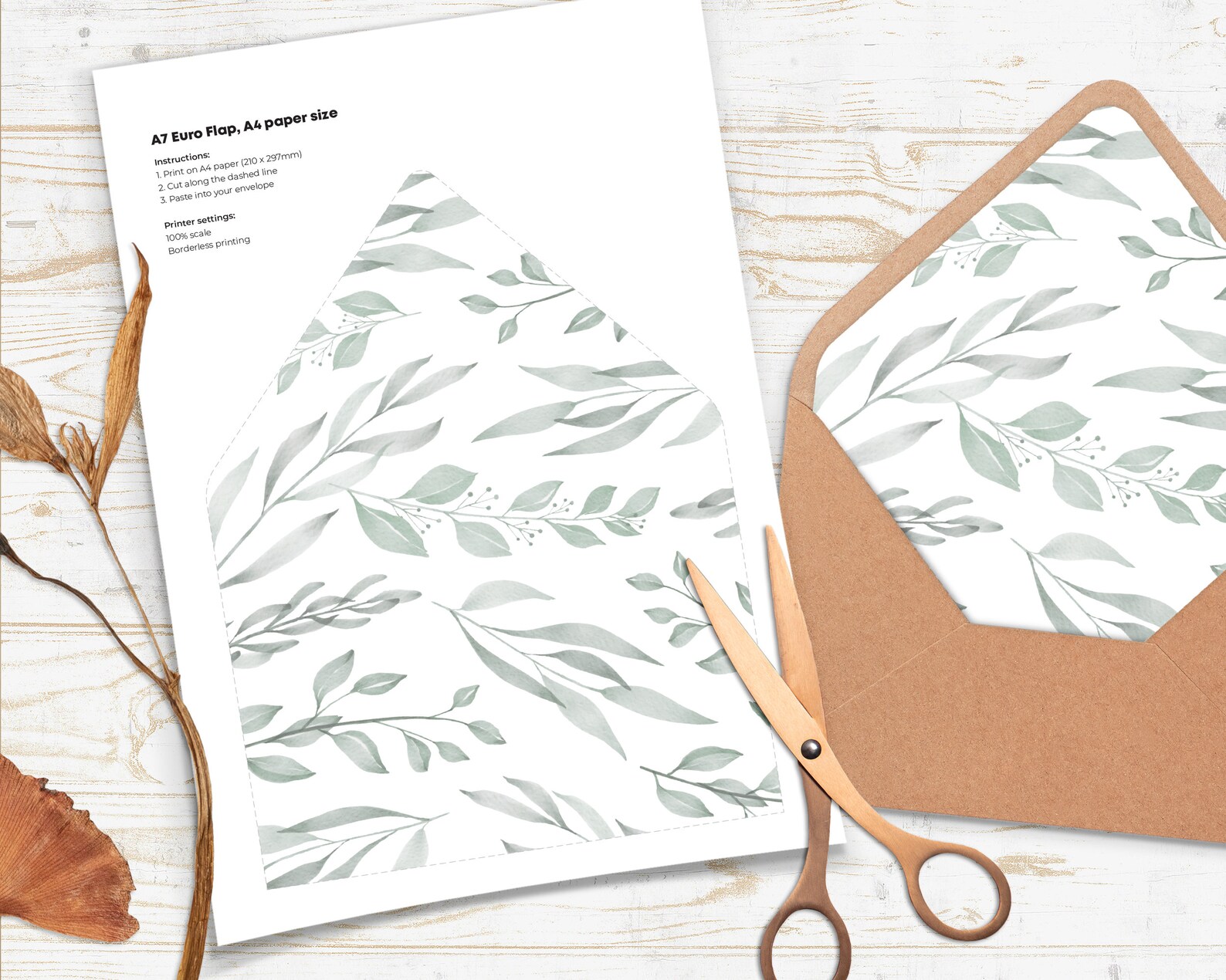 Envelope Liner Template, Printable Envelope Liner, Instant Download ...