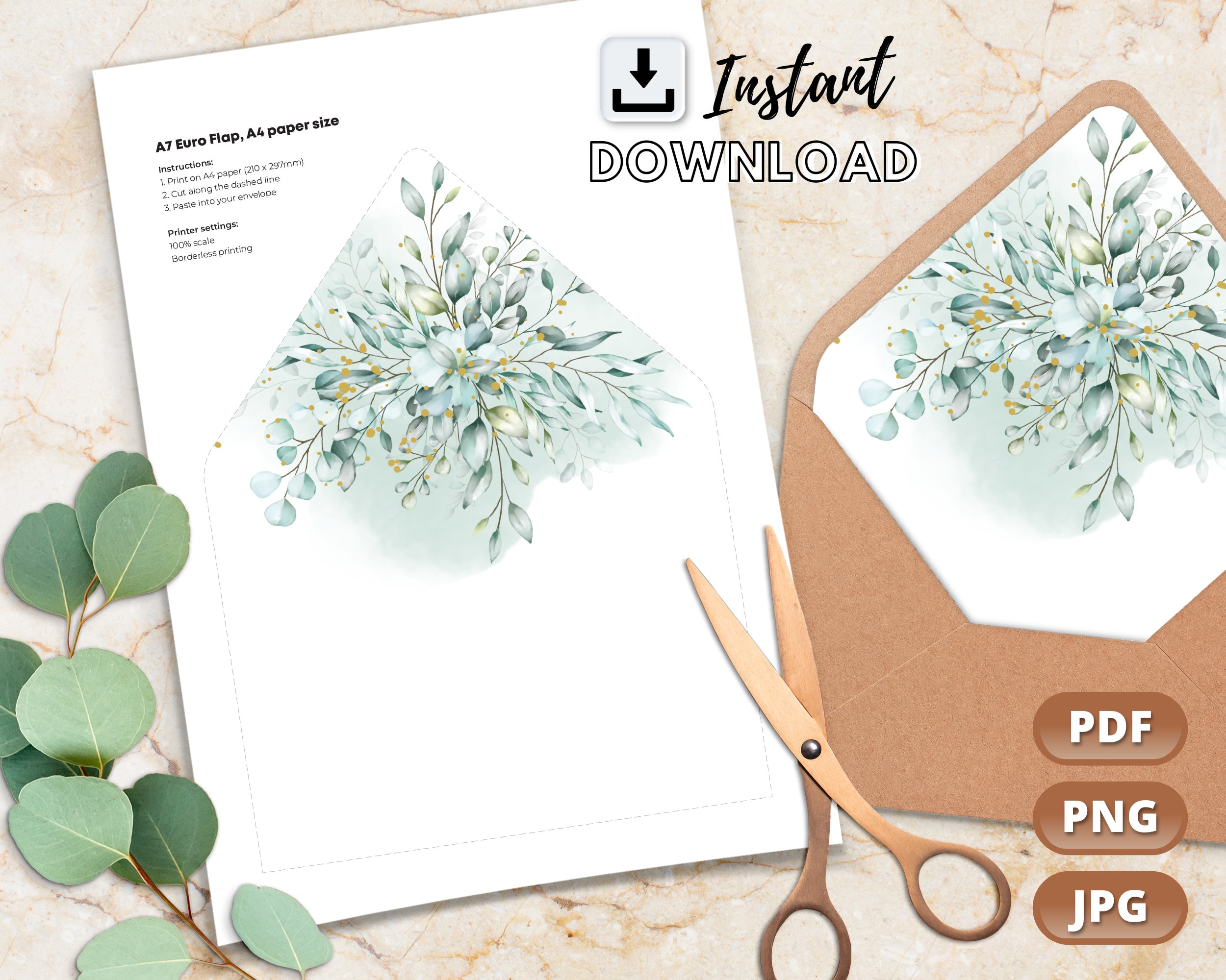 Envelope Liner Template Printable Envelope Liner Instant - Etsy