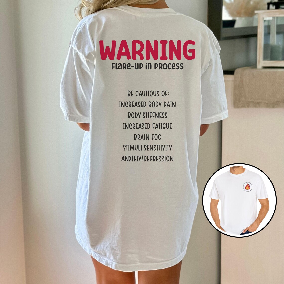 Fibro Warrior Gift, Fibromyalgia Flare-up Statement Shirt, Fibromyalgia ...
