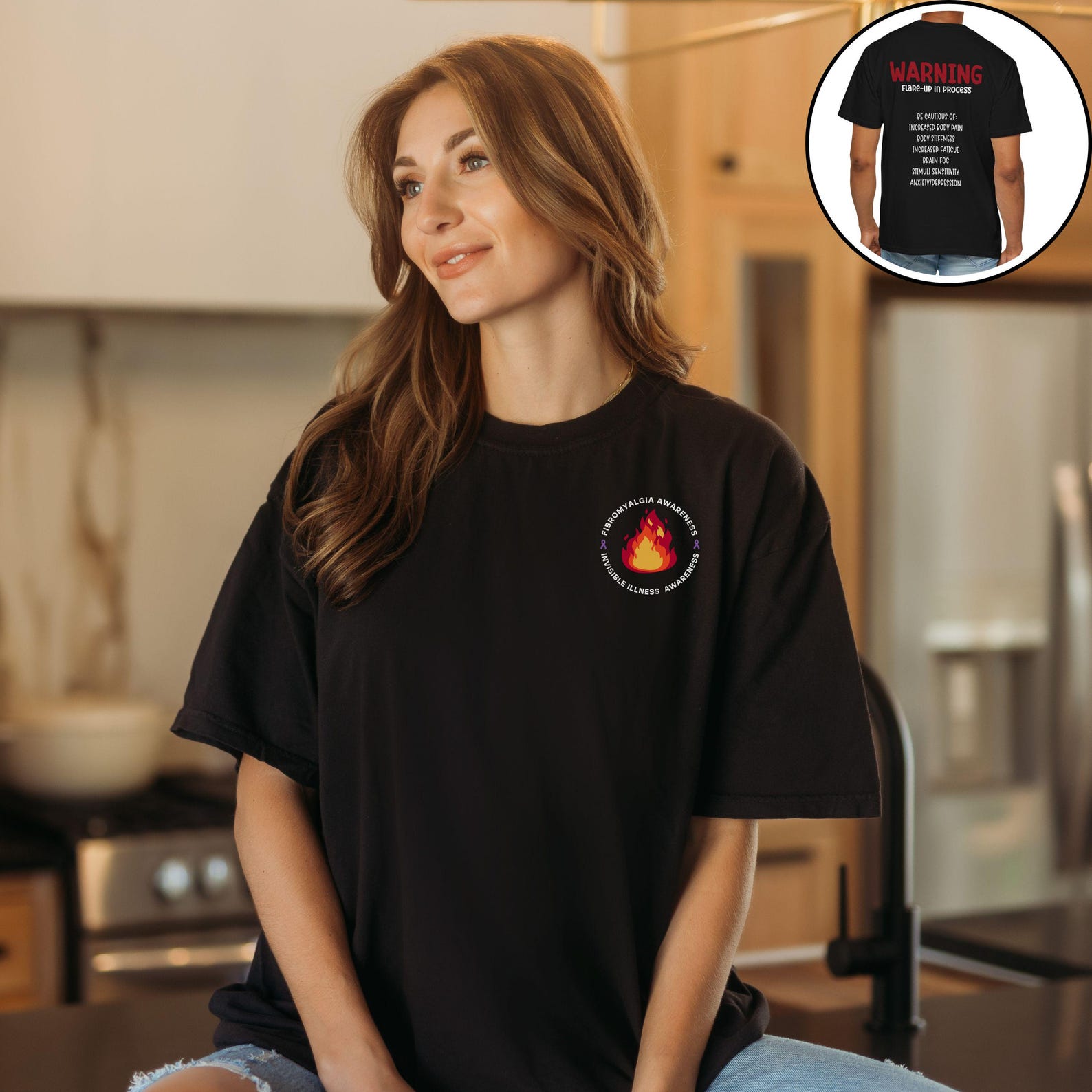 Fibro Warrior Gift, Fibromyalgia Flare-up Statement Shirt, Fibromyalgia ...
