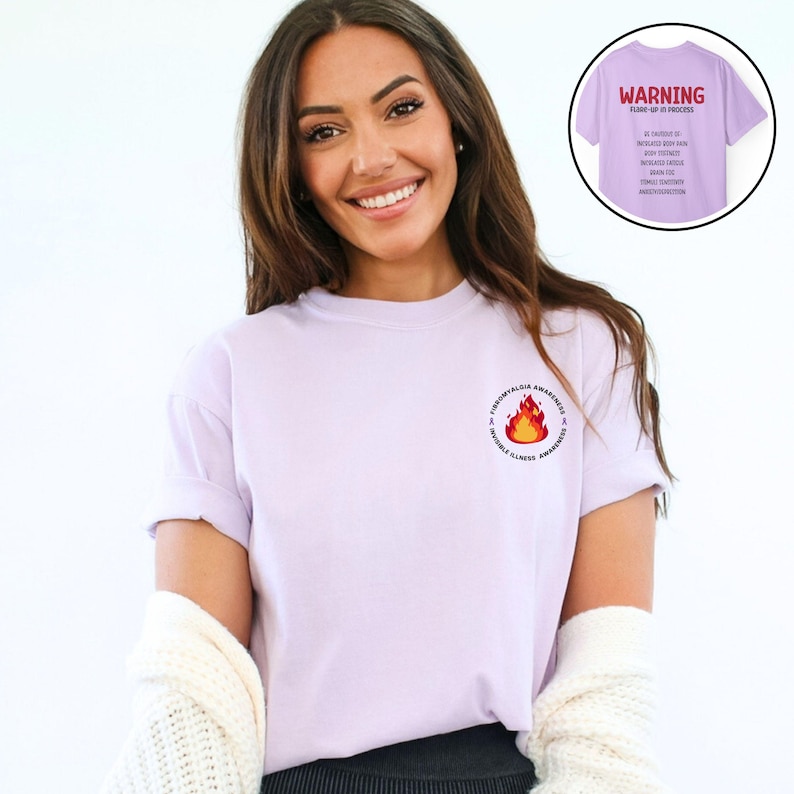 Fibro Warrior Gift, Fibromyalgia Flare-up Statement Shirt, Fibromyalgia ...