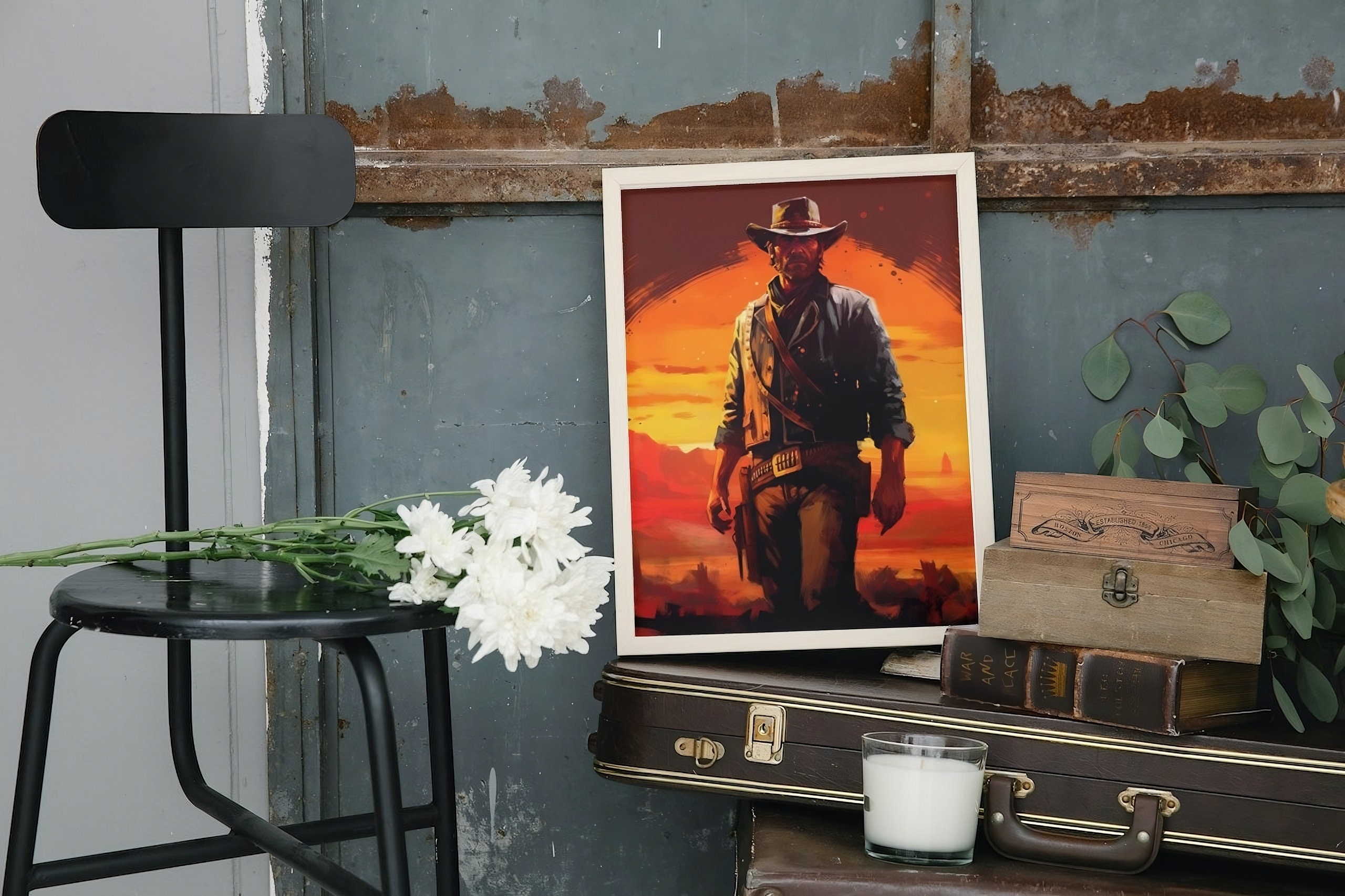 Red Dead Redemption 2 Minimalist Poster Game Art Gaming Print - Etsy