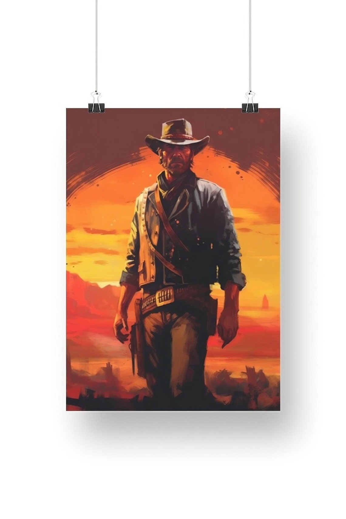 Red Dead Redemption 2 Minimalist Poster Game Art Gaming Print - Etsy