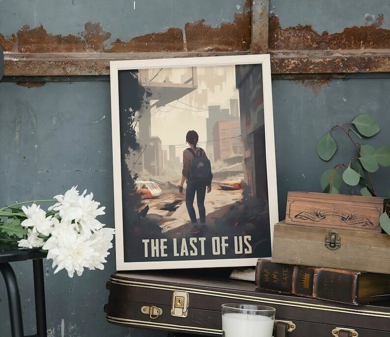 The Last of Us Inspired Minimalist Poster Game Art Gaming Print Full ...