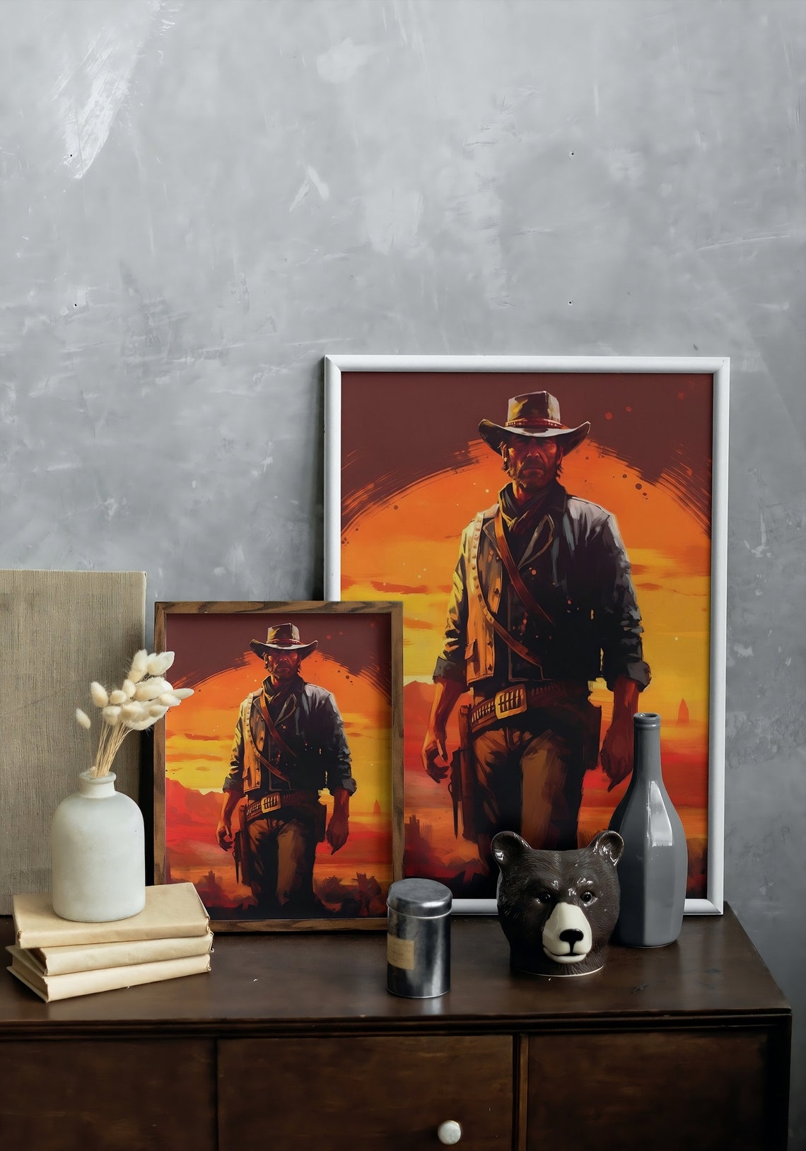 Red Dead Redemption 2 Minimalist Poster Game Art Gaming Print - Etsy