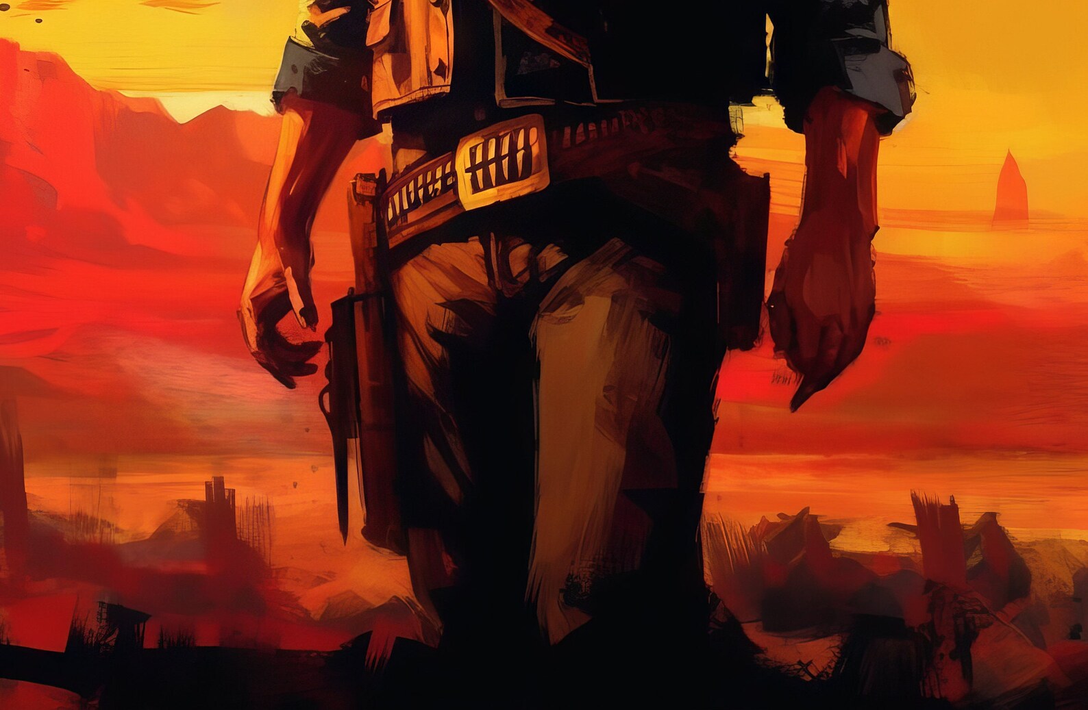 Red Dead Redemption 2 Minimalist Poster Game Art Gaming Print - Etsy