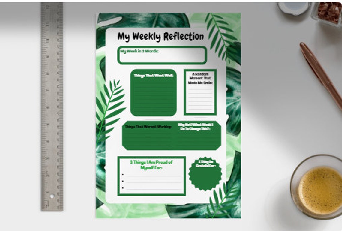 The Ultimate Weekly Reflection Planner Instant Download, Printable and ...