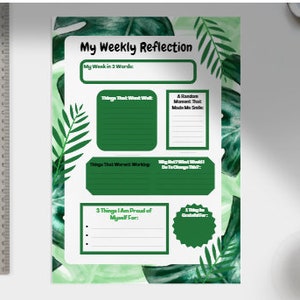 The Ultimate Weekly Reflection Planner Instant Download, Printable and ...