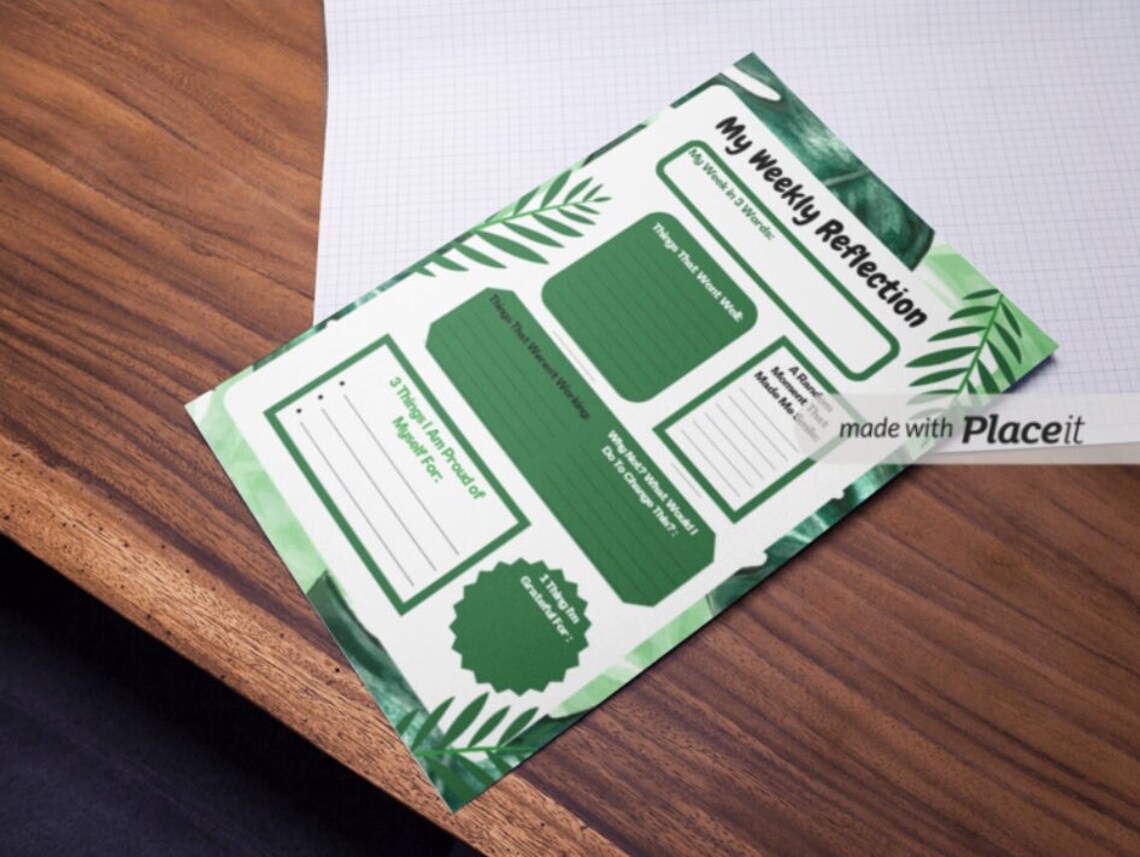 The Ultimate Weekly Reflection Planner Instant Download, Printable and ...