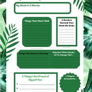 The Ultimate Weekly Reflection Planner Instant Download, Printable and ...