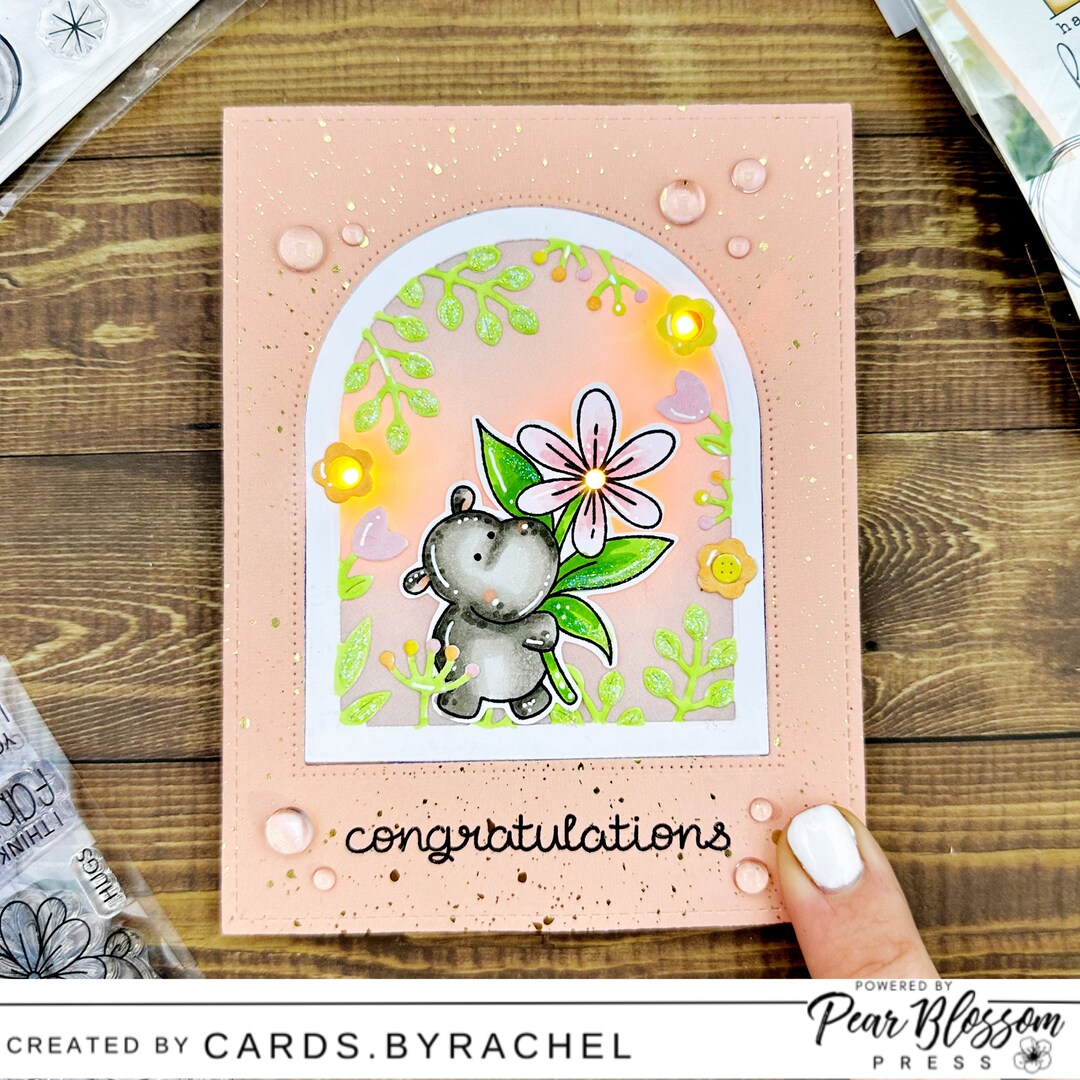 Handmade Congratulations Light up Interactive Birthday Card With ...