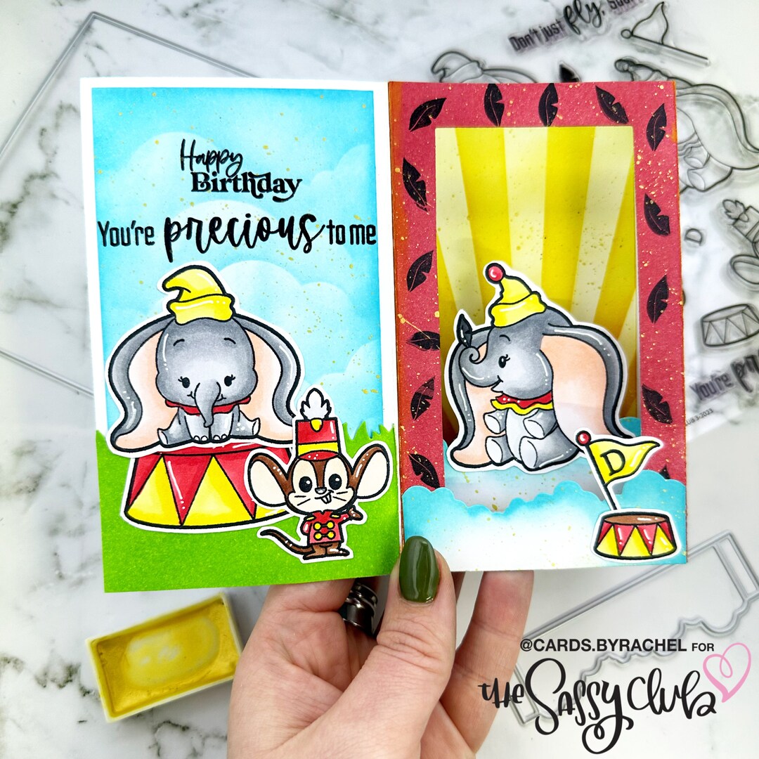 Disney Dumbo Interactive Pop up Book Birthday Card the Sassy Club Lawn ...