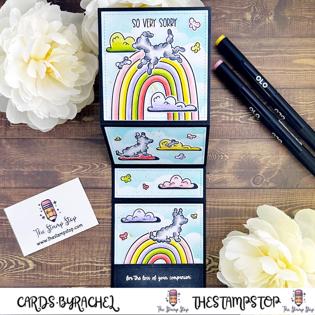 Handmade Interactive Pop up Easel Pet Sympathy Card Dog Sympathy Card ...