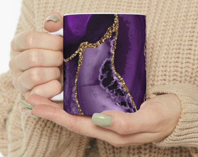 Purple Pottery Mug With Dripping Glaze made to Order - Etsy