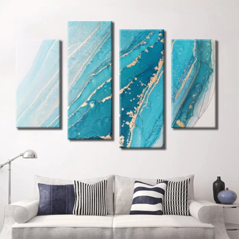 Turquoise Wall Decor - Etsy
