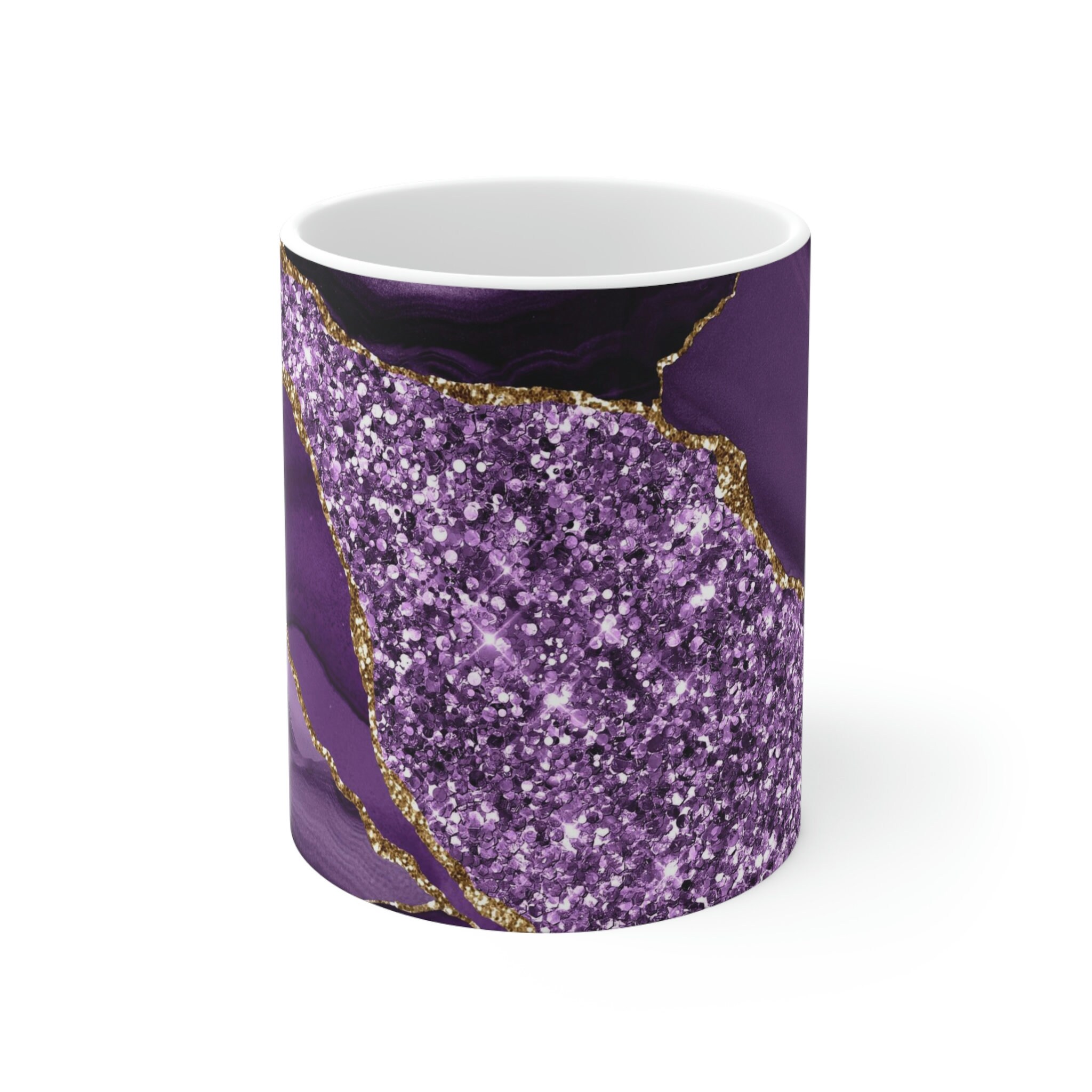 Purple Agate Mug, Purple Coffee Mug, Purple Mug, Purple Lover Mug, Gift ...