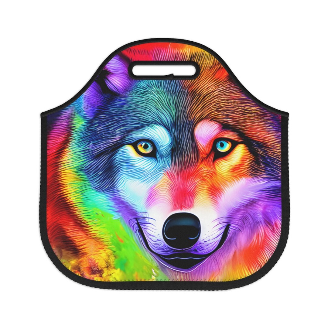 Lunch Bag, Wolf Lunch Bag, Wolves Lunch Bag, Rainbow Lunch Bag ...