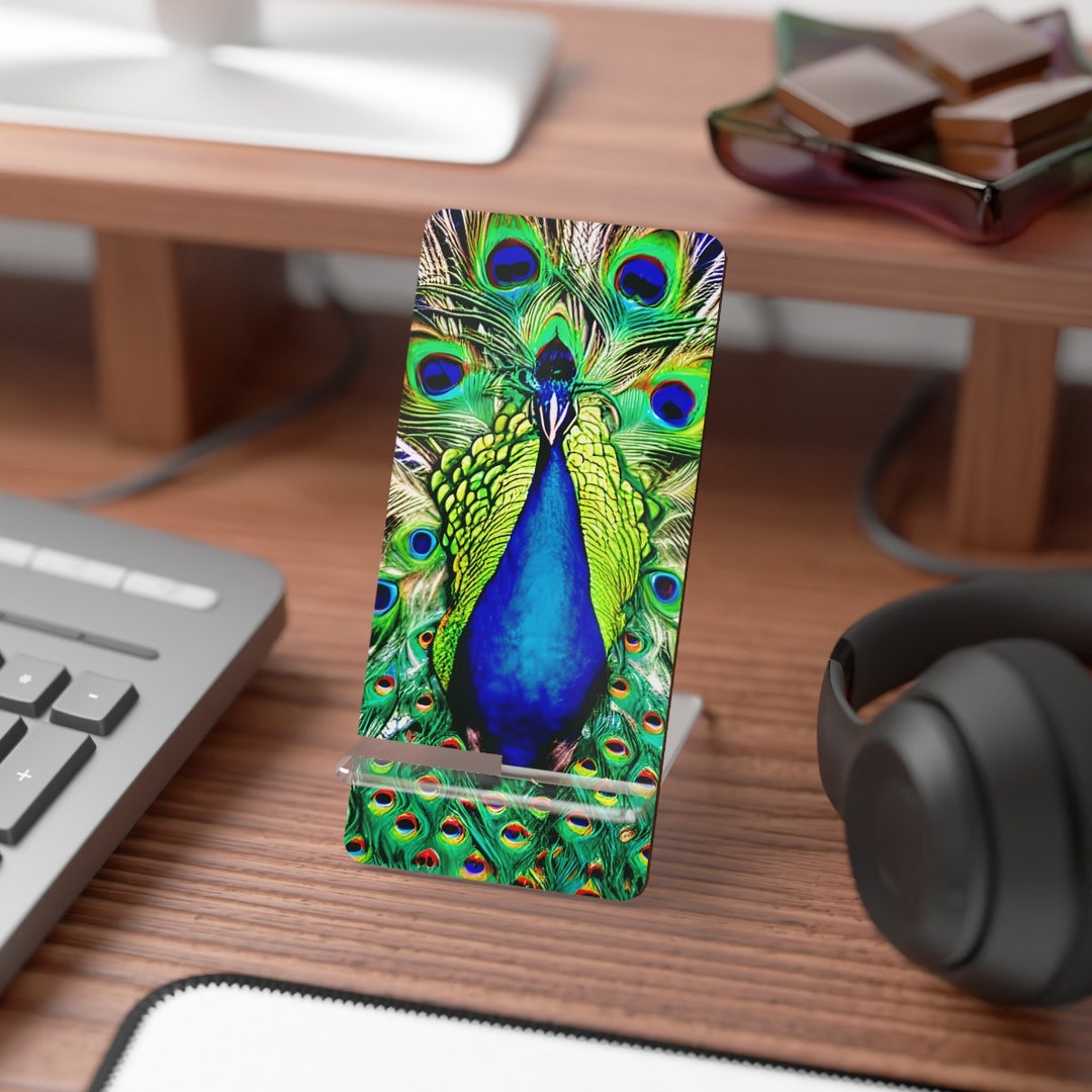 Peacock Phone Stand, Mobile Phone Holder, Peacock Phone Holder, Phone ...