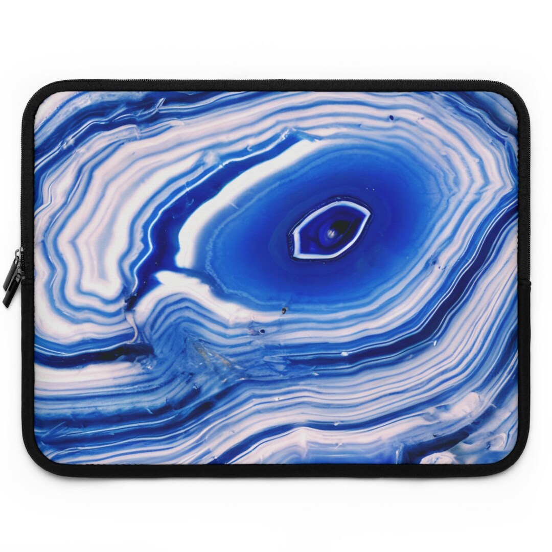 Blue Marble Laptop Sleeve, Marble Laptop Sleeve, Blue Laptop Sleeve ...
