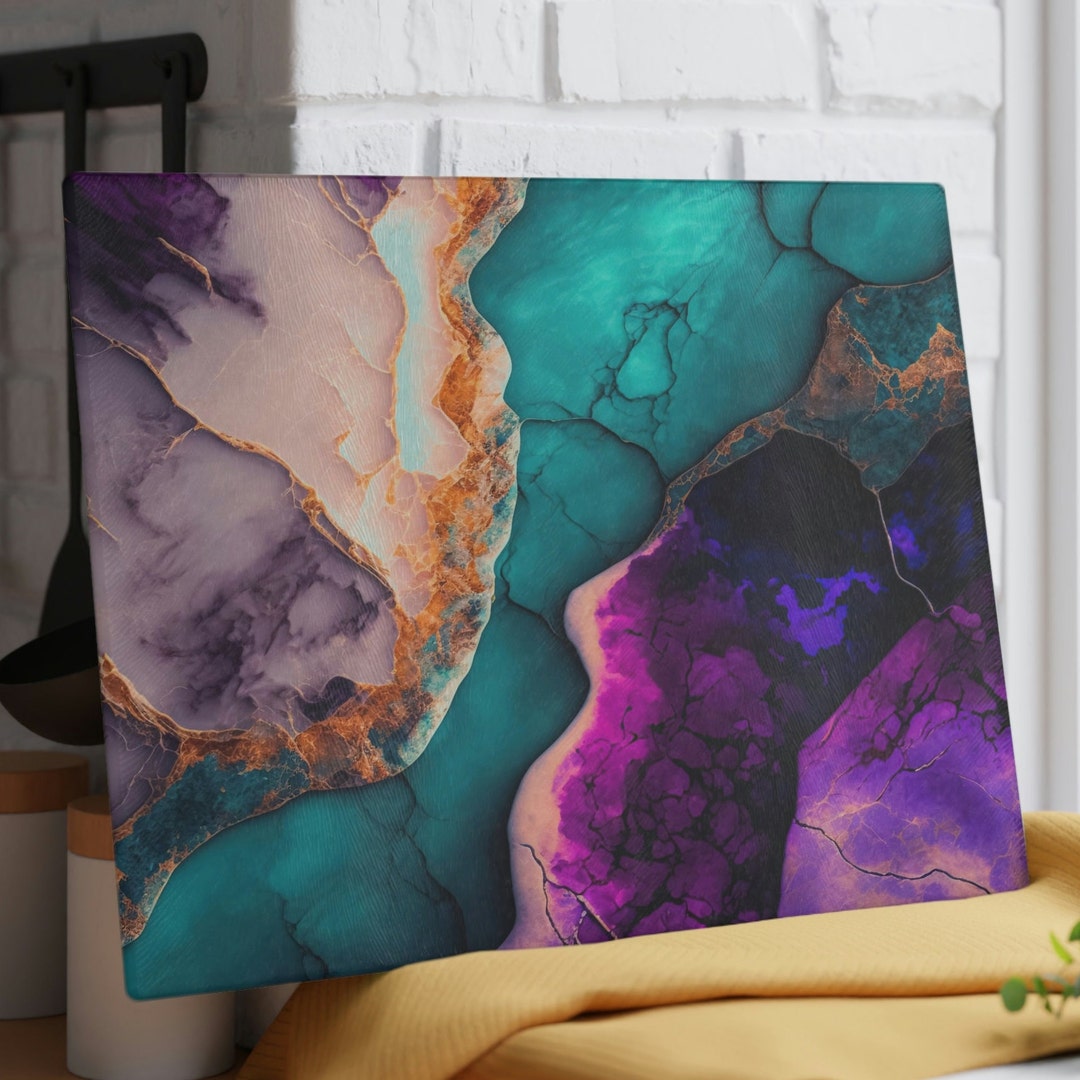 Colorful Cutting Board, Abstract Cutting Board, Art Cutting Board ...