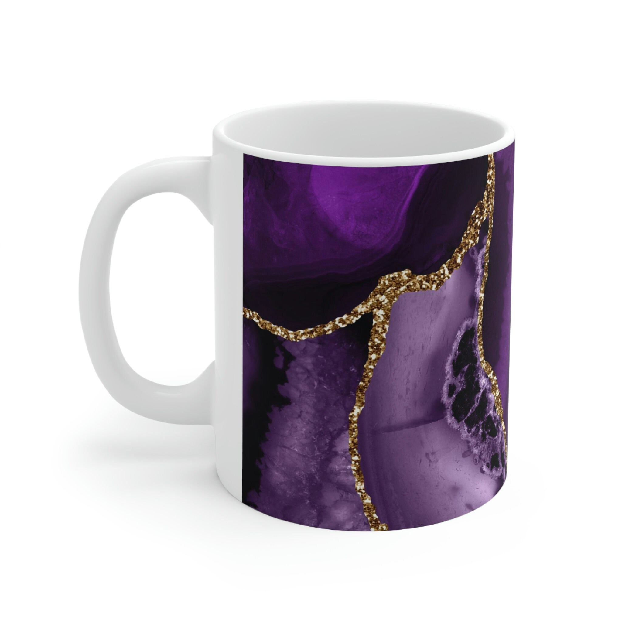 Purple Agate Mug Purple Coffee Mug Purple Mug Purple Lover - Etsy