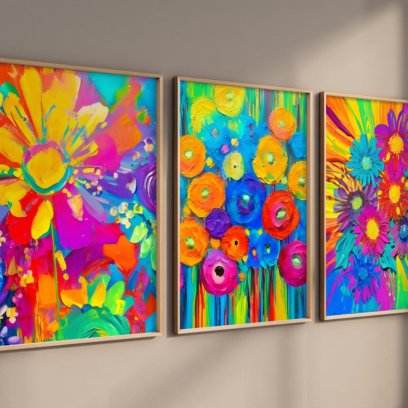 Bright Colorful Art - Etsy