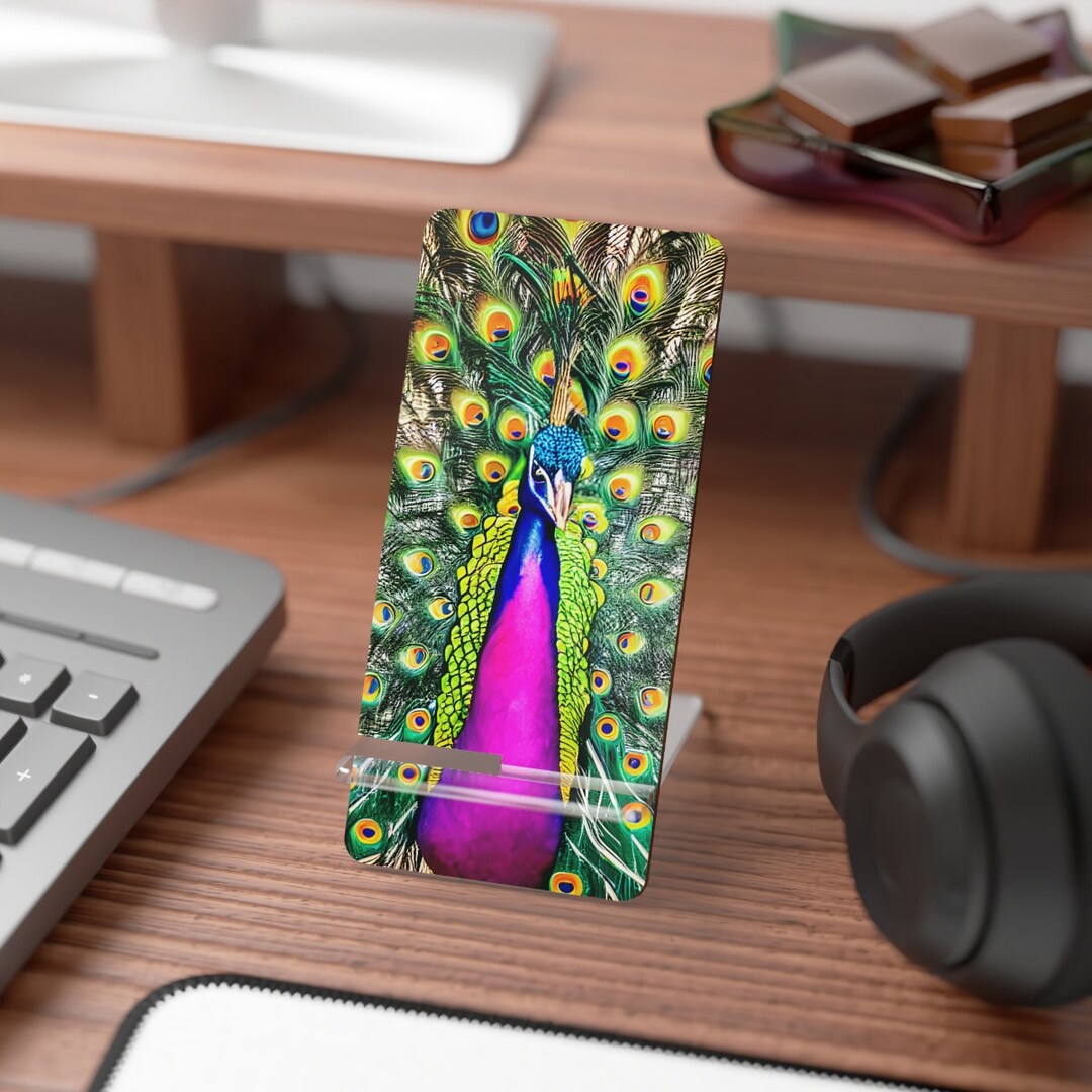 Peacock Phone Stand, Mobile Phone Holder, Peacock Phone Holder, Phone ...