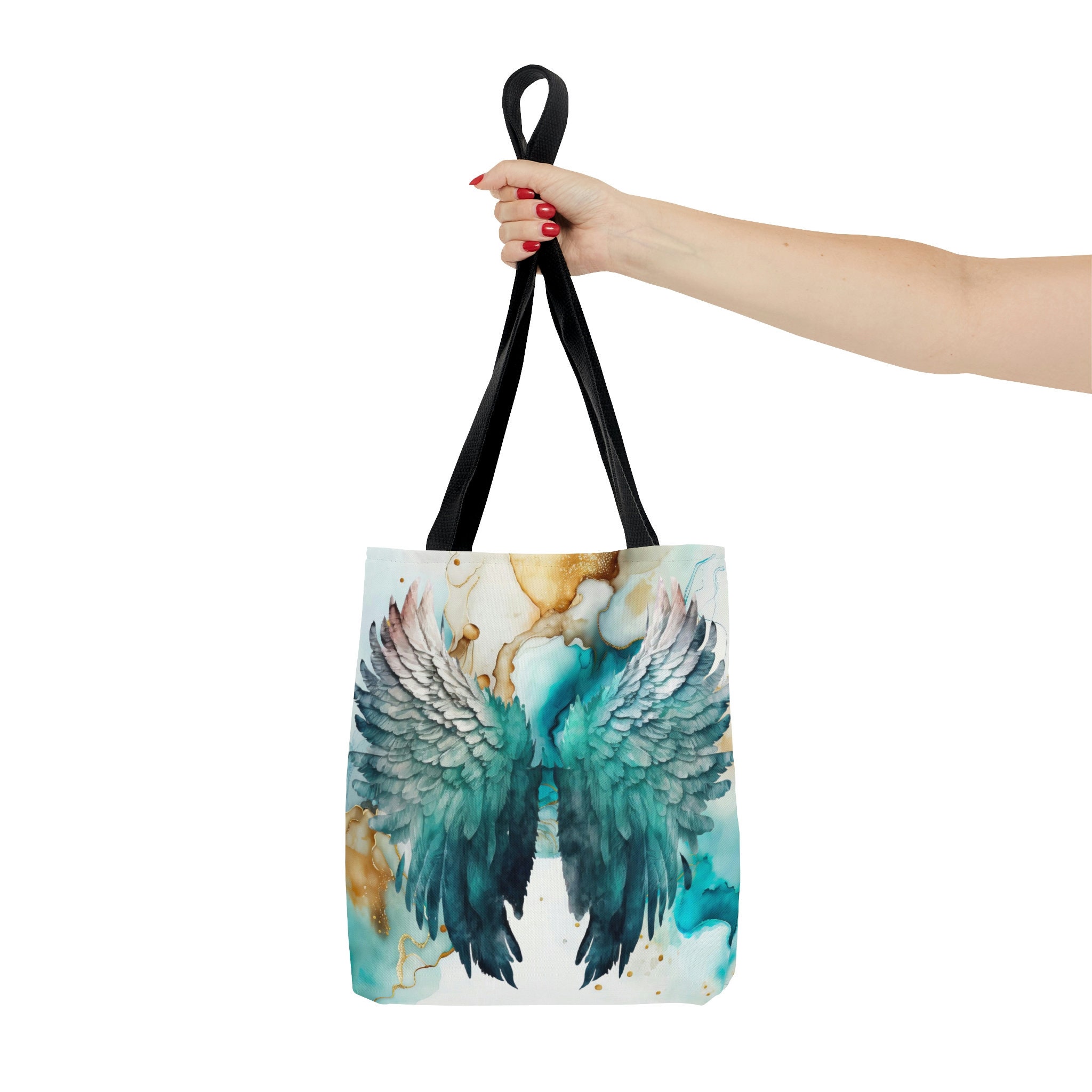 Artwork Tote 'turquoise Wings' Angel Tote Bag Wings - Etsy