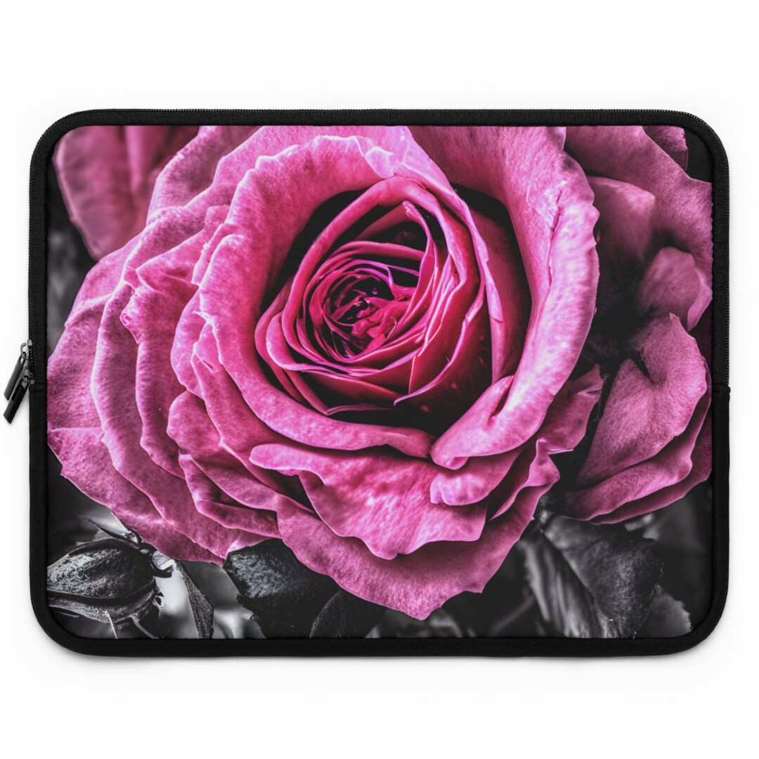 Pink Rose Laptop Sleeve, Rose Laptop Sleeve, Pink Laptop Sleeve, Roses ...
