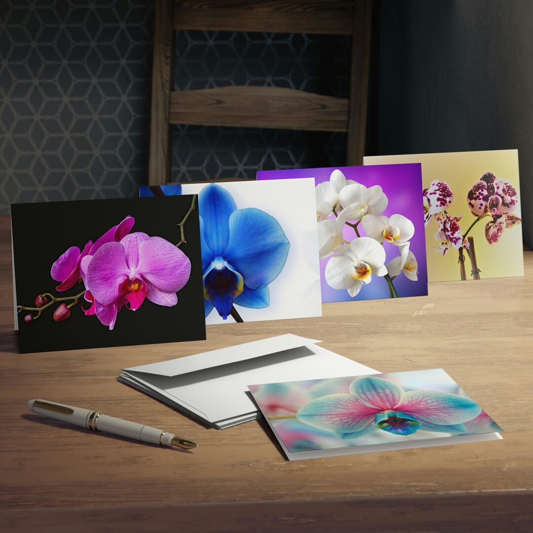Orchid Greeting Cards | Orchid Note Cards | Orchid Cards | Orchid Blank ...