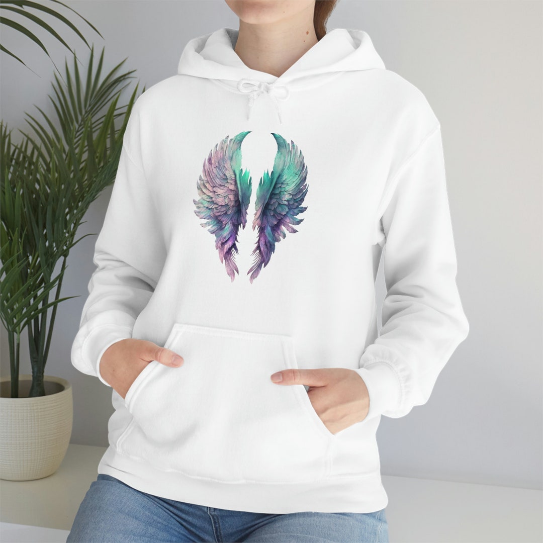 Angel Wings Hoodie, Angel Hoodie, Wings Hoodie, Spiritual Hoodie ...