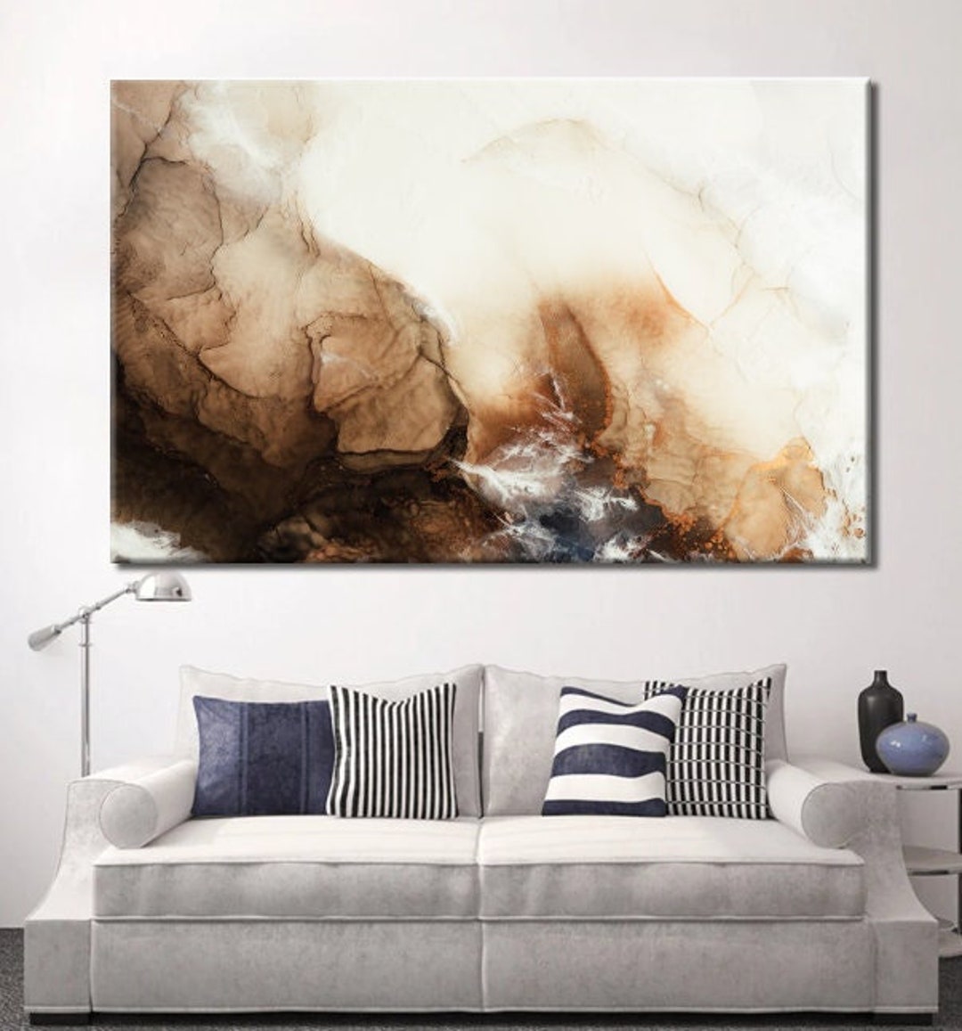 Brown Marble Art | Brown Wall Decor | Brown Hanging | Brown Painting ...