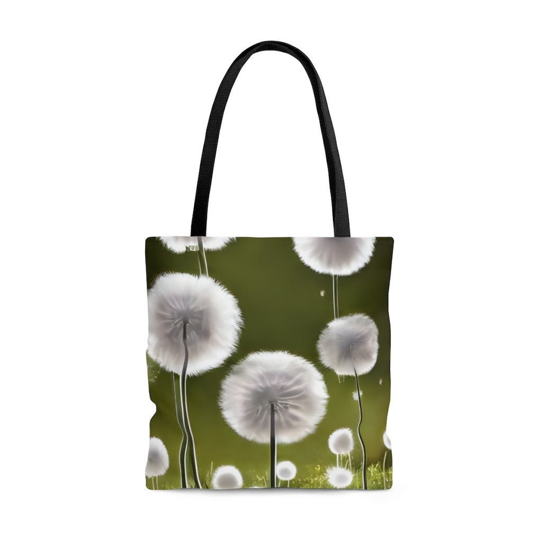 Dandelion Tote Bag, Dandelion Tote, Dandelions Tote Bag, Dandelions ...