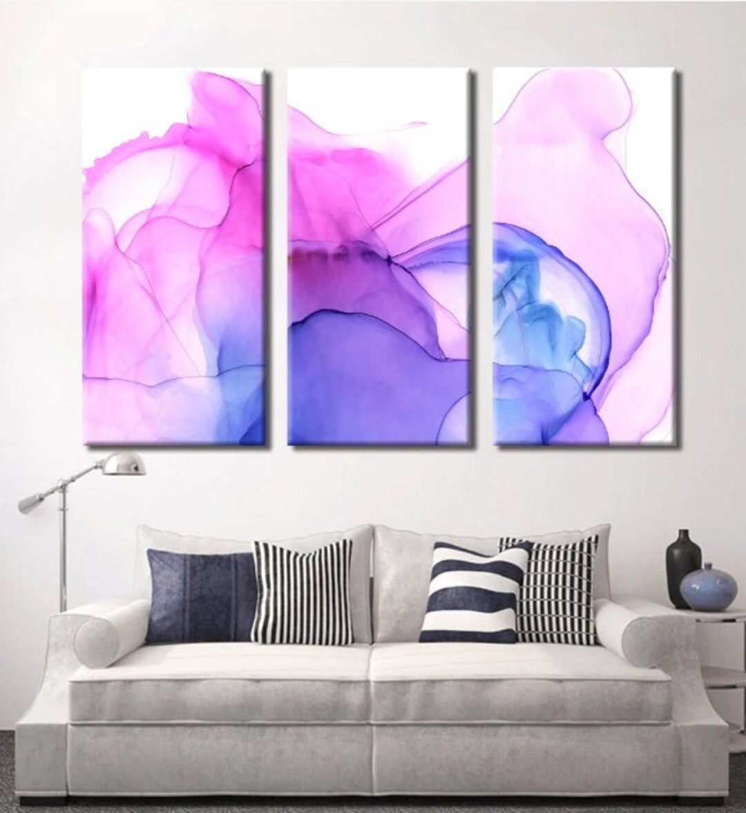 Purple Marble Art | Purple Wall Decor | Purple Hanging | Purple ...