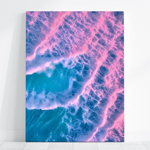 Printable Set of 3 Ocean Wall Art Prints Colorful Sunset Photos ...
