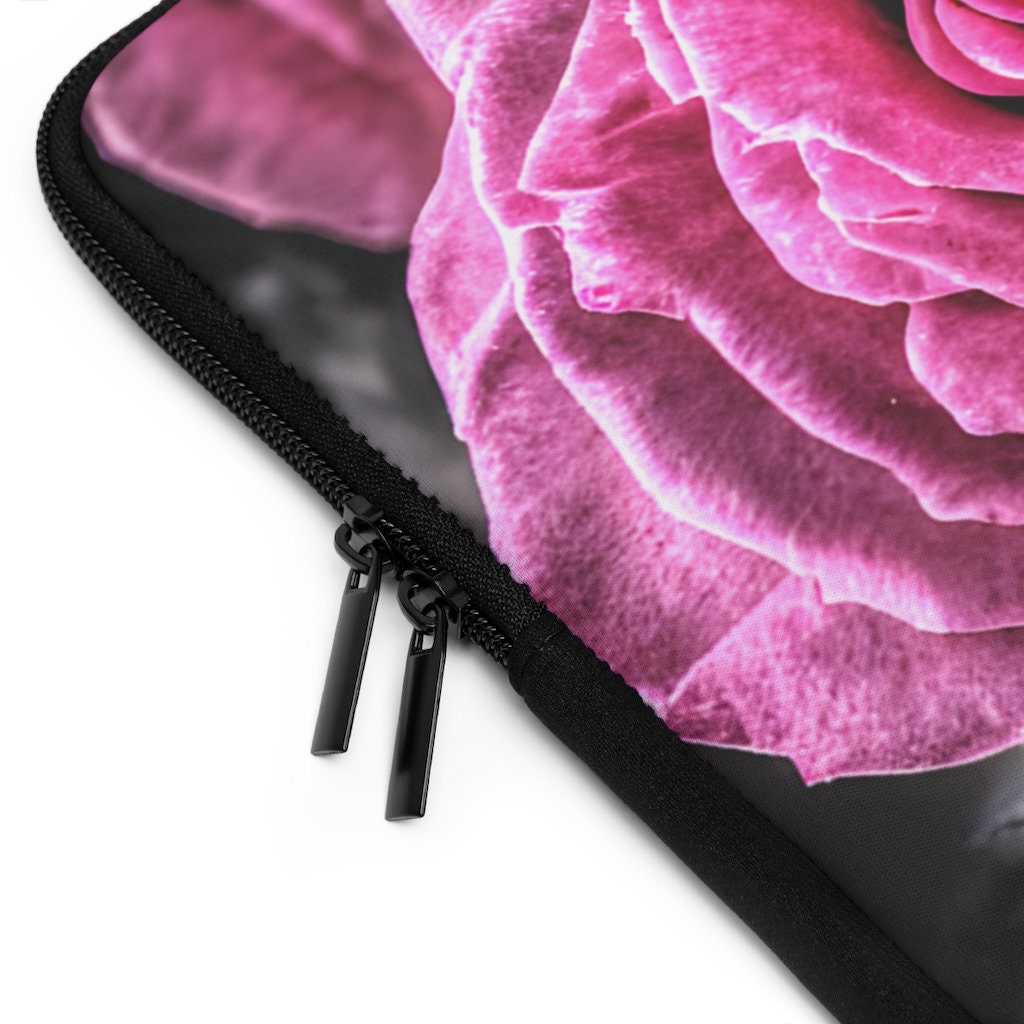 Pink Rose Laptop Sleeve Rose Laptop Sleeve Pink Laptop - Etsy