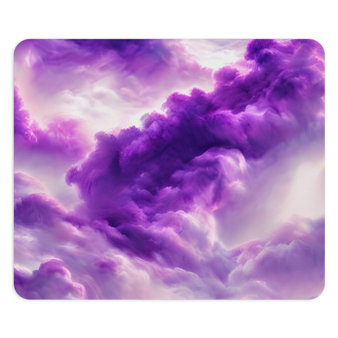 Mouse Pad, Clouds Mouse Pad, Clouds Mousepad, Purple Mouse Pad, Purple ...