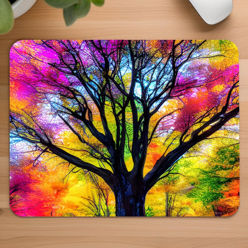 Rainbow Mouse Pad - Etsy